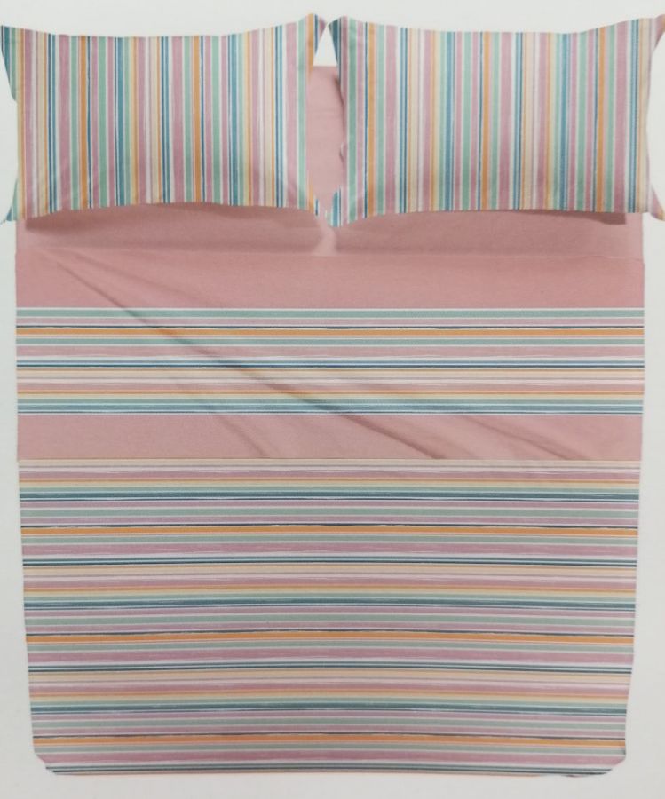 Lenzuola Matrimoniali - Completo Letto - Niagara - Rosa – Caleffi